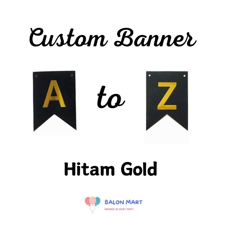 Jual Custom Banner Huruf Segi 5/Bunting Flag (Eid Mubarak/Tedhak Siten ...
