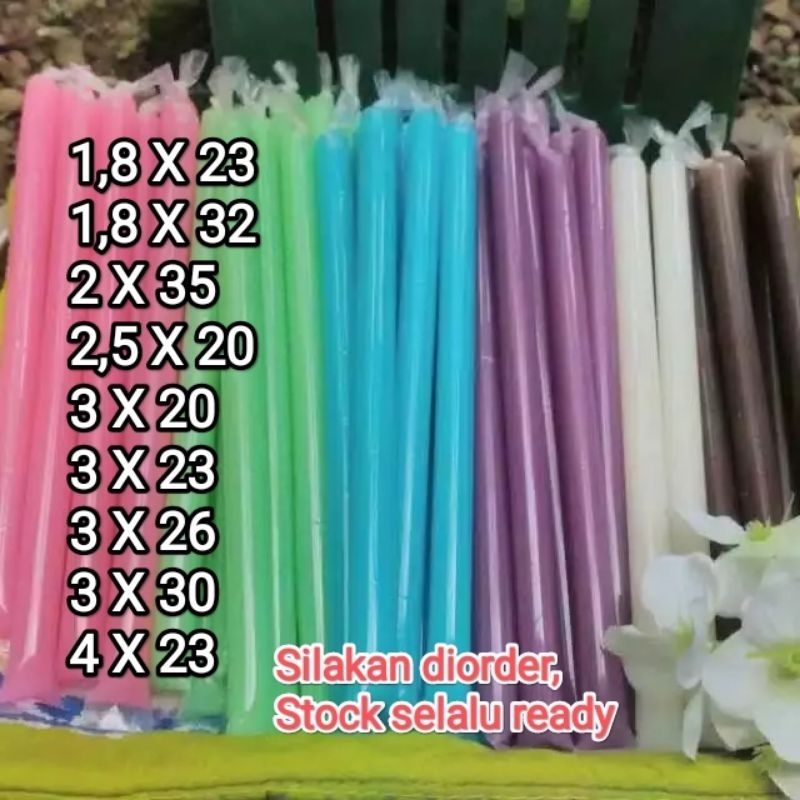 Jual 100 gr plastik es pensil plastik es lilin plastik es mambo spidol ukuran 1,8x23 cm / 1,8x32 ...