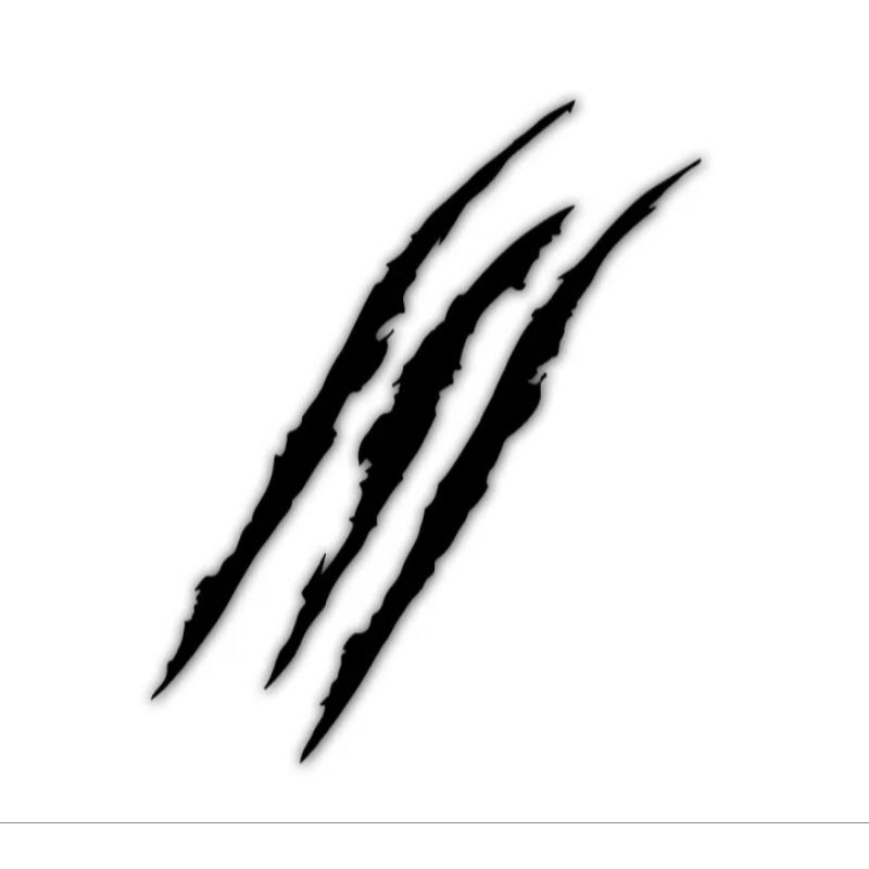 Jual stiker cutting logo timbul cakaran monster claws | Shopee Indonesia