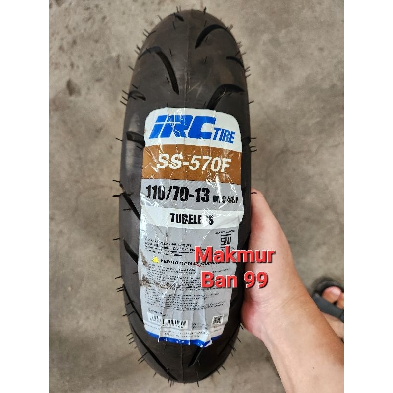 Jual Ban Motor IRC 110/70-13 ( SS570F ) SS-570F ( Tubeless ) Ban Depan ...