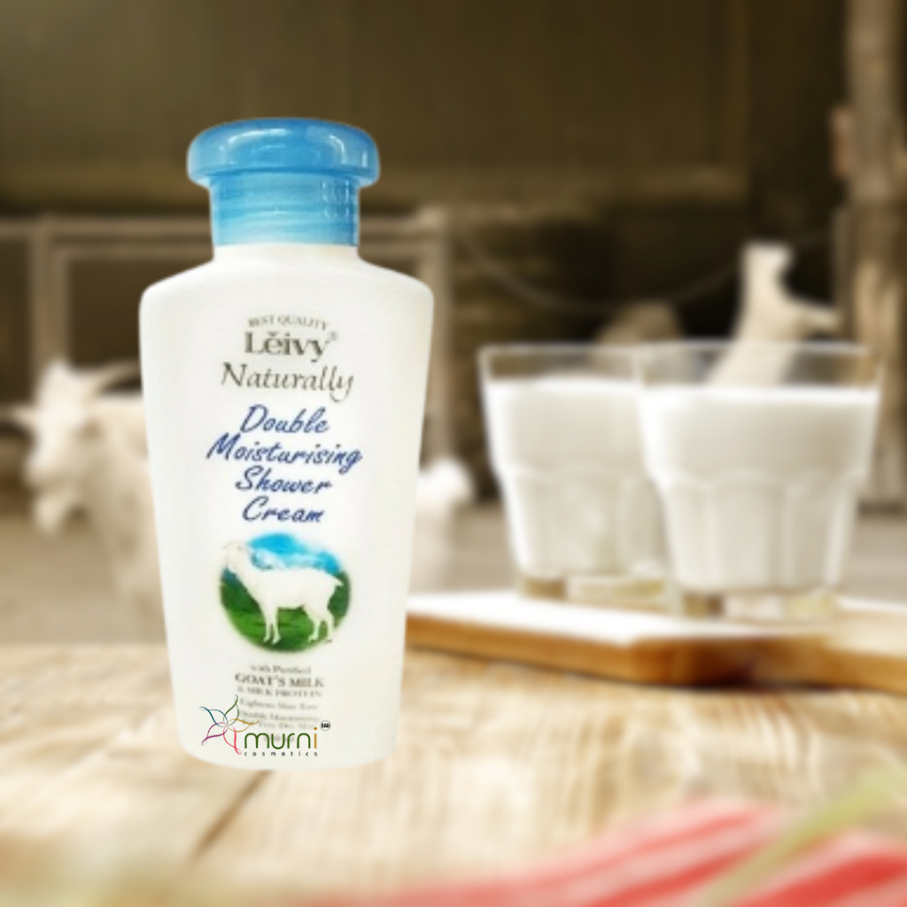Jual LEIVY DOUBLE MOIST SHOWER CREAM 500ML GOATS MILK ( TUTUP BIASA ...