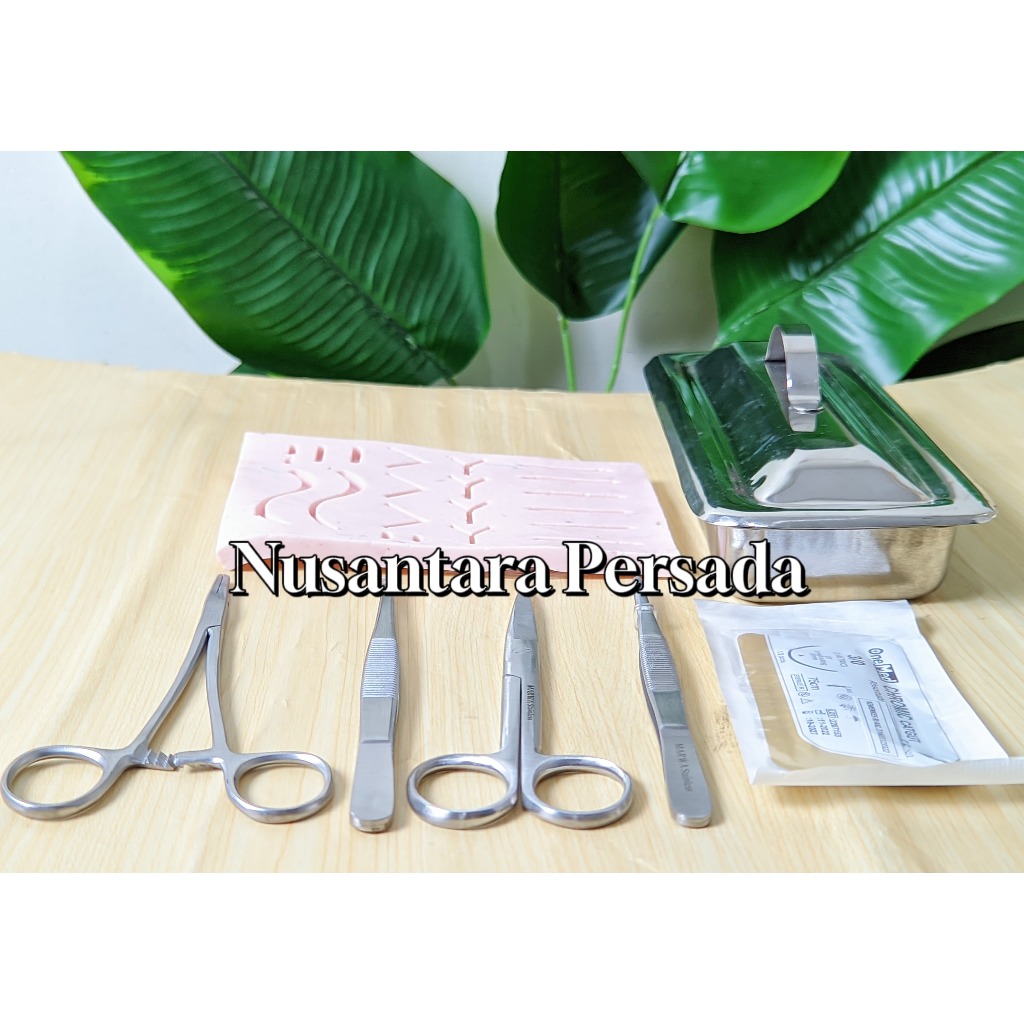 Jual Heacting Set Marwa Alat Bedah Jahit Luka Bidan Dokter + Suture Pad ...