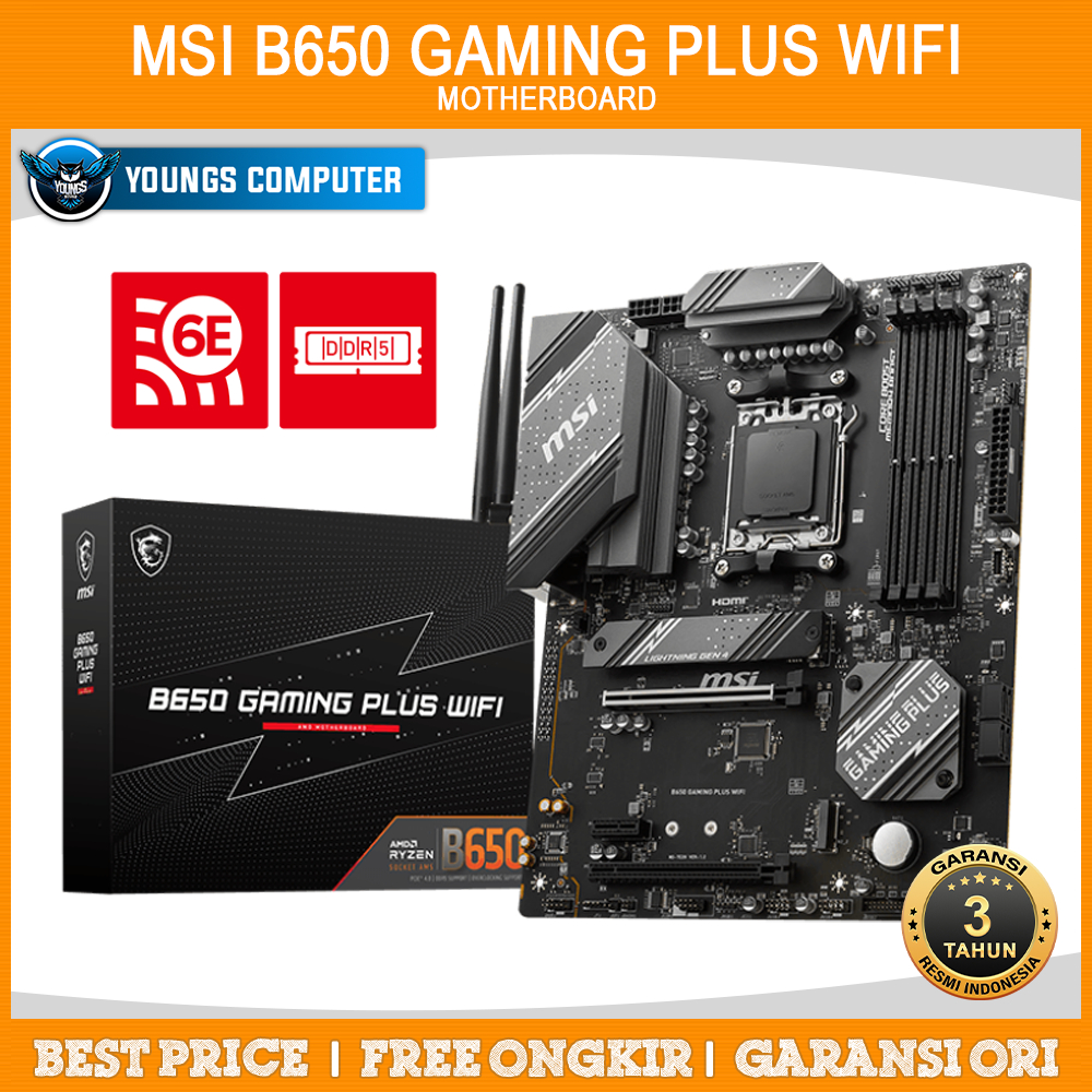 Jual MSI B650 GAMING PLUS WIFI | MOTHERBOARD AMD B650 AM5 ATX | Shopee ...
