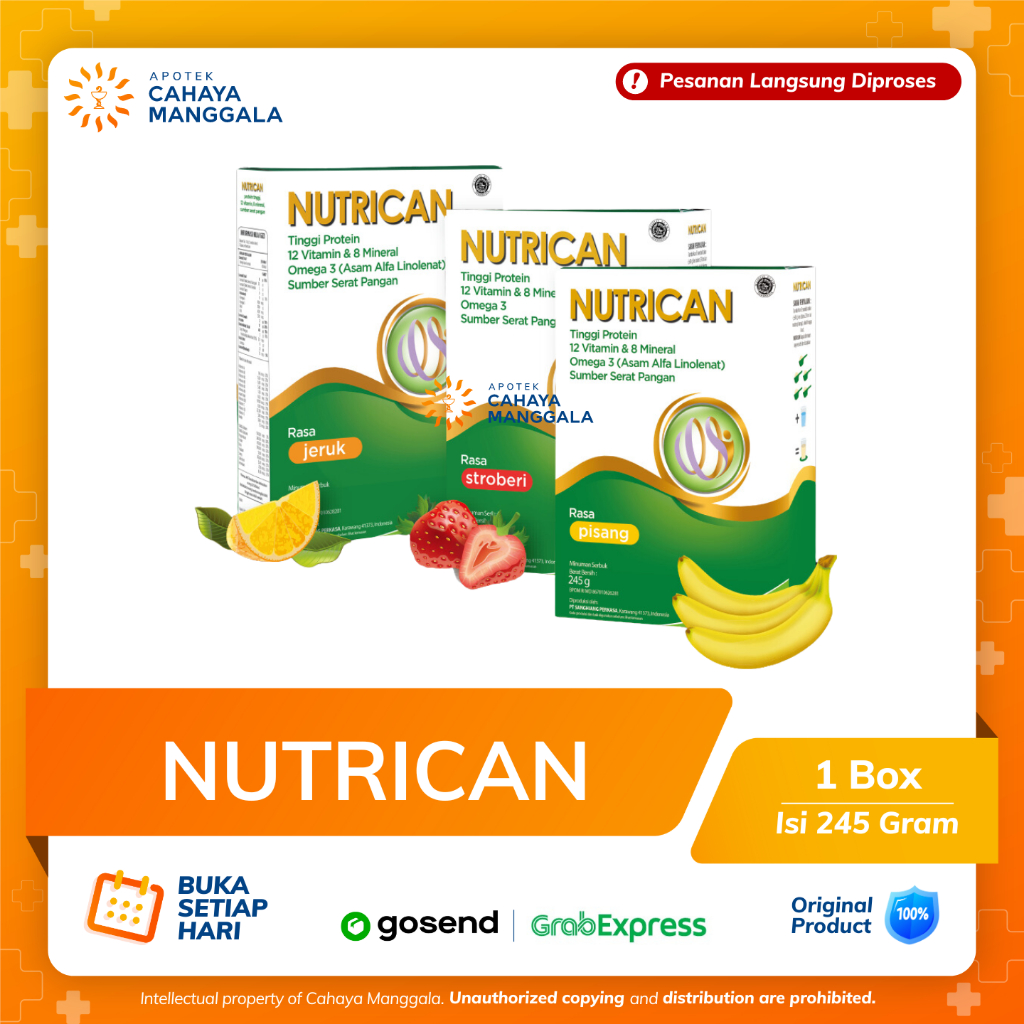 Jual NUTRICAN NUTRISI TINGGI PROTEIN BOX 245 GR | Shopee Indonesia