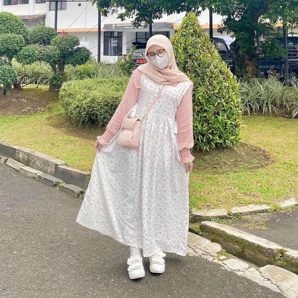 Jual HIMARI MIDI DRESS | DRESS MIDI KOREA | OVERALL KOREAN STYLE ...