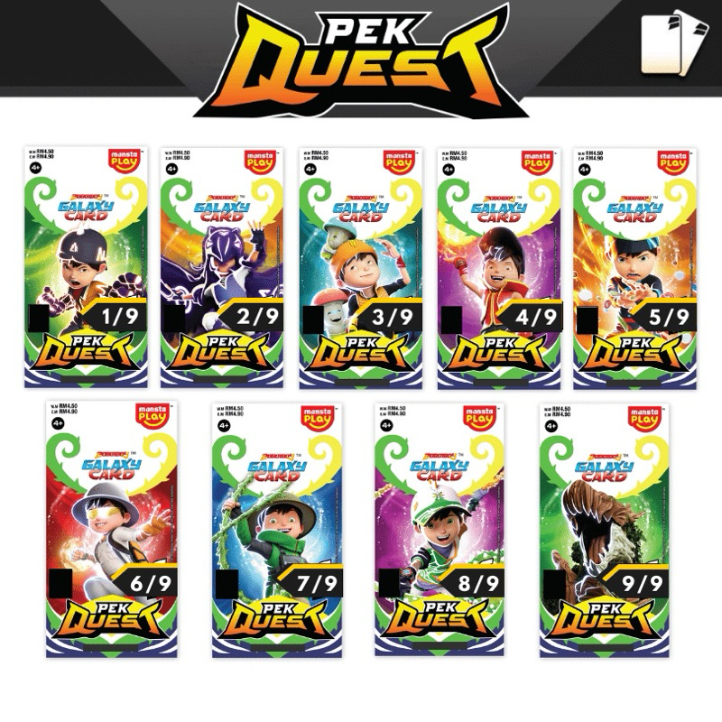 Jual Boboiboy Galaxy Card Original Monsta Malaysia - Quest | Shopee ...