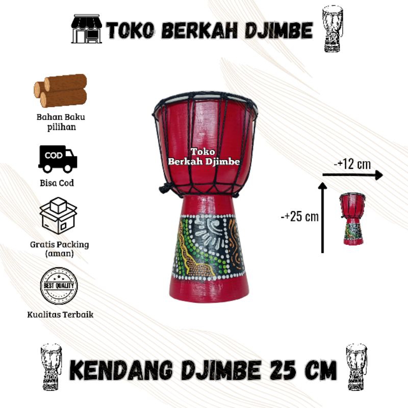 Jual Kendang Jimbe Anak Termurah 25 Cm Alat Musik Tradisional Djimbe ...