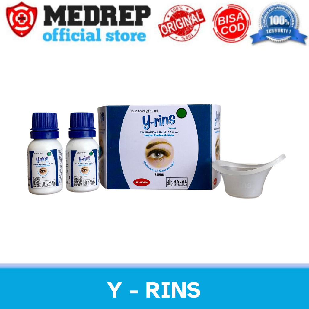 Jual Y-RINS Larutan pembersih mata isi 2 botol @ mL | Shopee Indonesia
