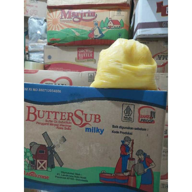 Jual Butter submilky landkrone asli repack kemasan 250gr, 500gr, 1kg ...
