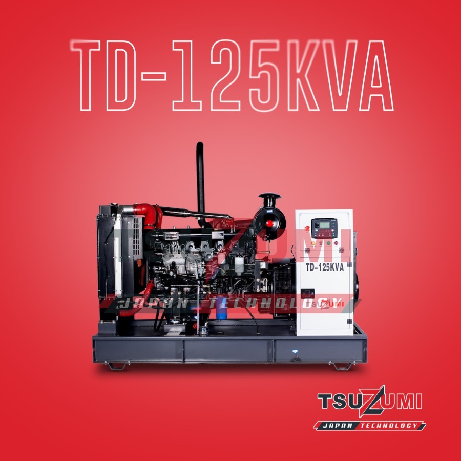 Jual Genset 125 KVA 100 KW 6 Cilinder Turbo ZD type Watercooled Tsuzumi ...