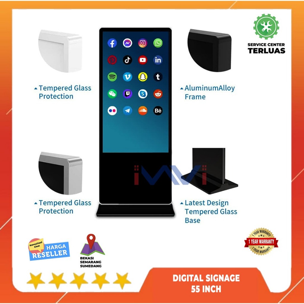 Jual DIGITAL SIGNAGE 55 INCH COMMERCIAL DISPLAY | Shopee Indonesia