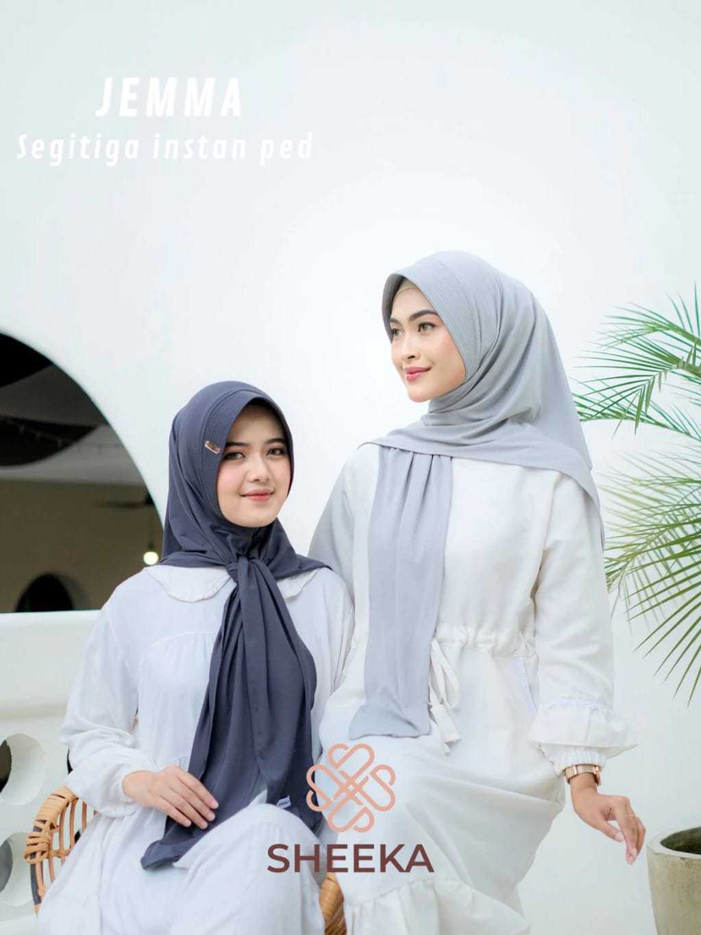 Jual SHEEKA - HIJAB SEGITIGA INSTAN PET DAILY JEMMA | Shopee Indonesia