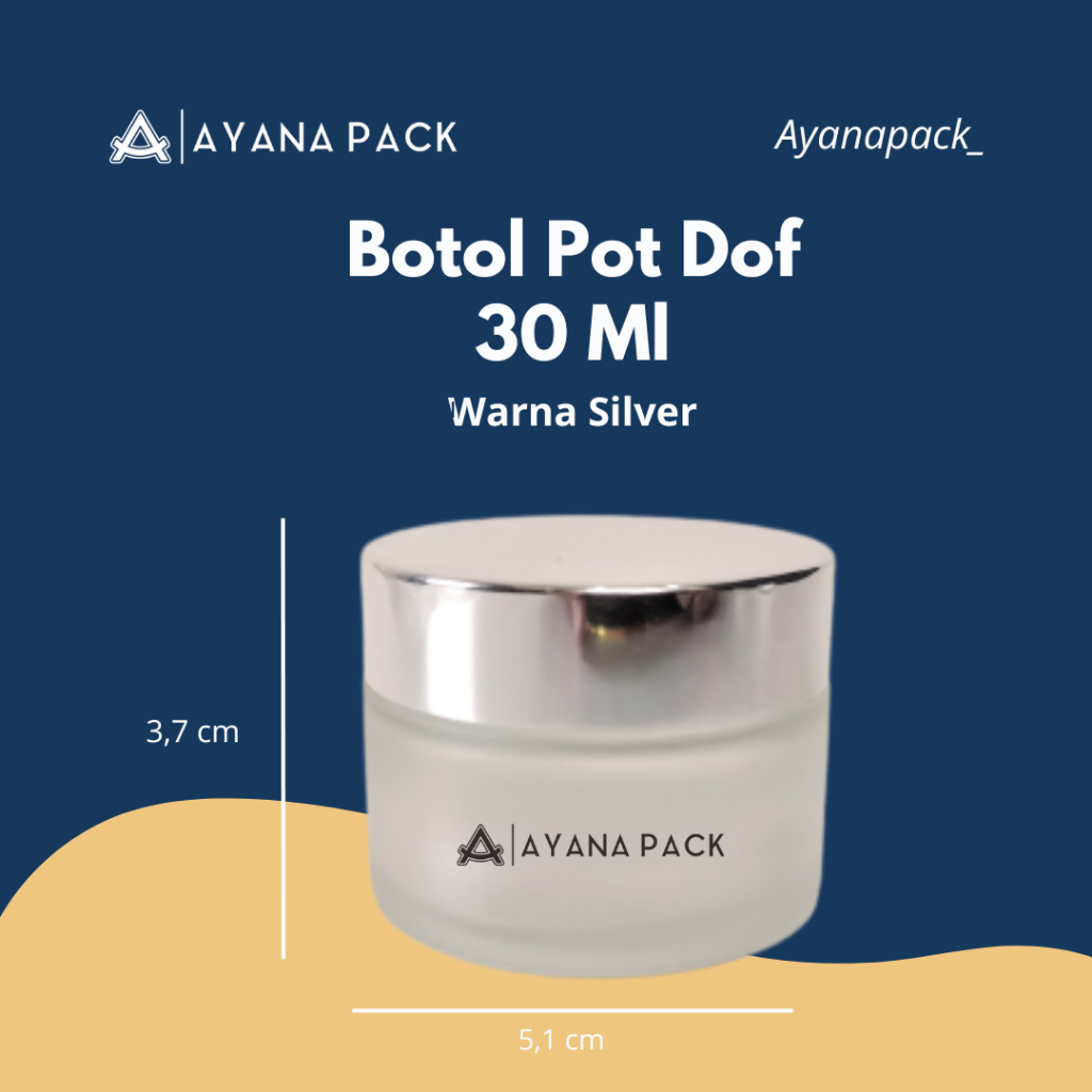 Jual Pot Cream Dof 30 ml Silver Elegan Kualitas Terbaik | Shopee Indonesia