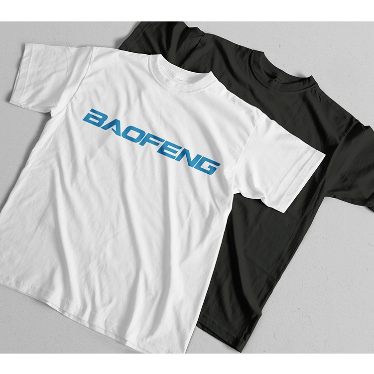 Jual Kaos Polos Lengan Pendek Cotton Combed 24s Baofeng Logo | Shopee ...
