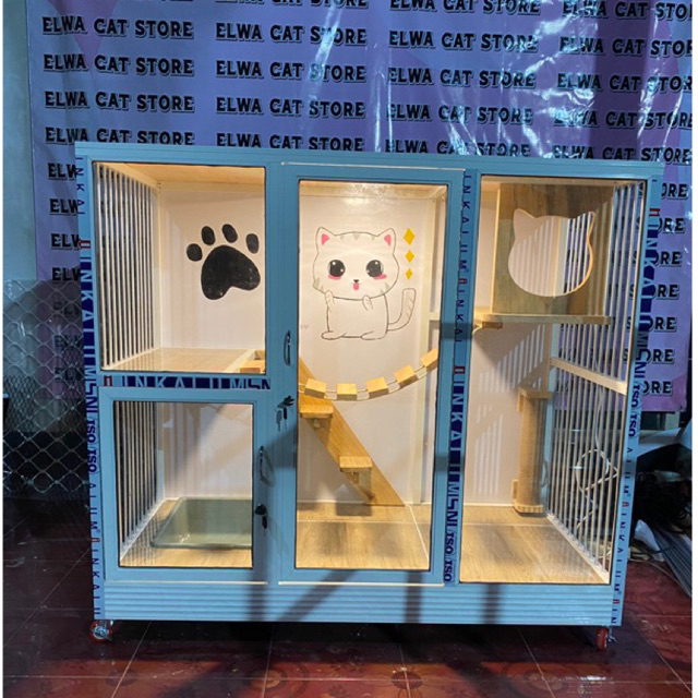 Jual Kandang kucing cat house/kandang minimalis/kandang modern | Shopee ...