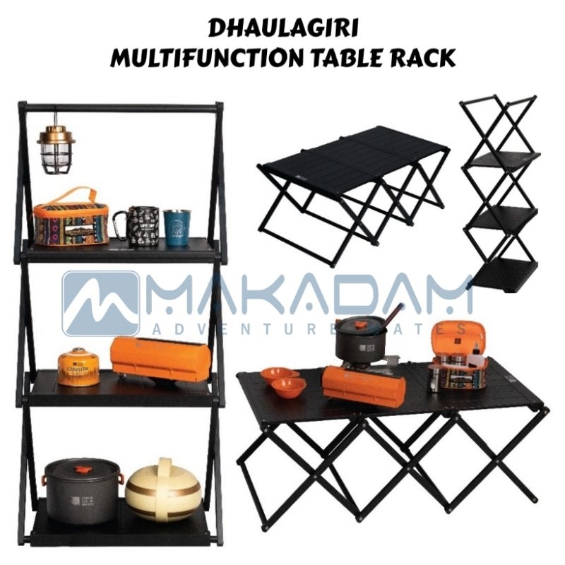 Jual meja rak lipat multifungsi multifunction rack table 3s dhaulagiri ...