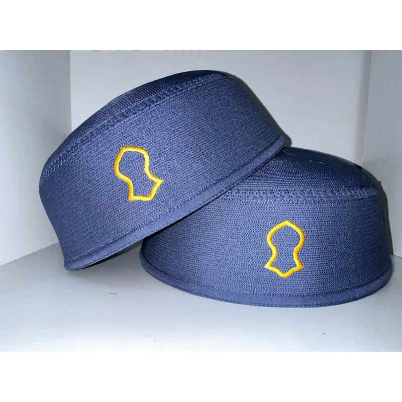 Jual PECI kopyah Malaysia ABDULHAMID logo terompah Abu abu | Shopee ...