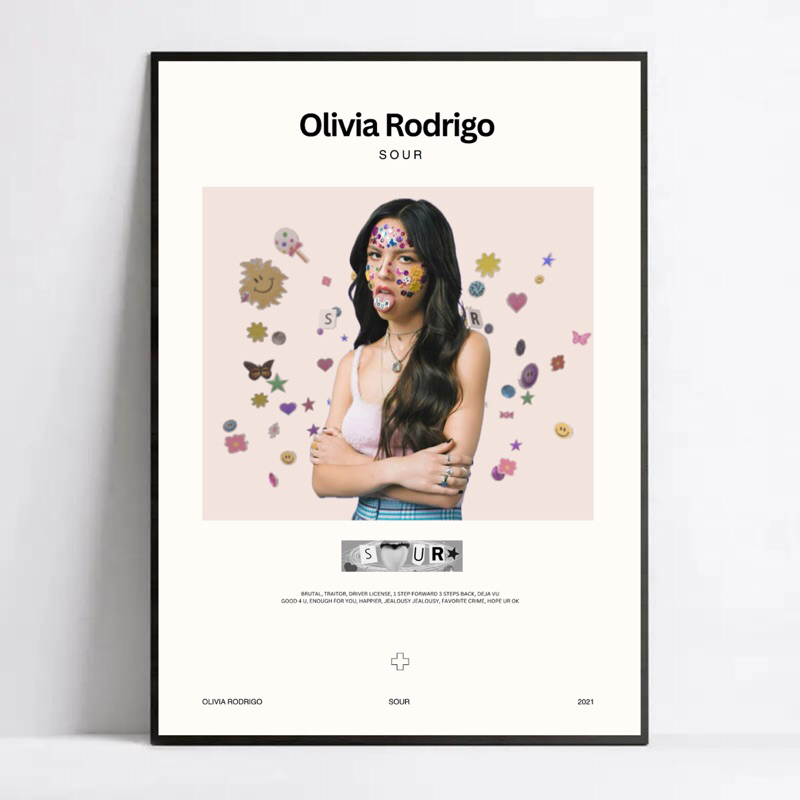 Jual Poster Frame - Olivia Rodrigo - Sour | Shopee Indonesia