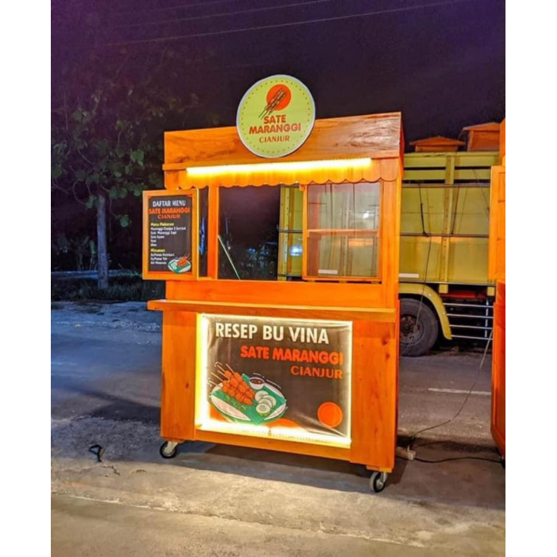 Jual Gerobak booth es teh sate seafood seblak | Shopee Indonesia