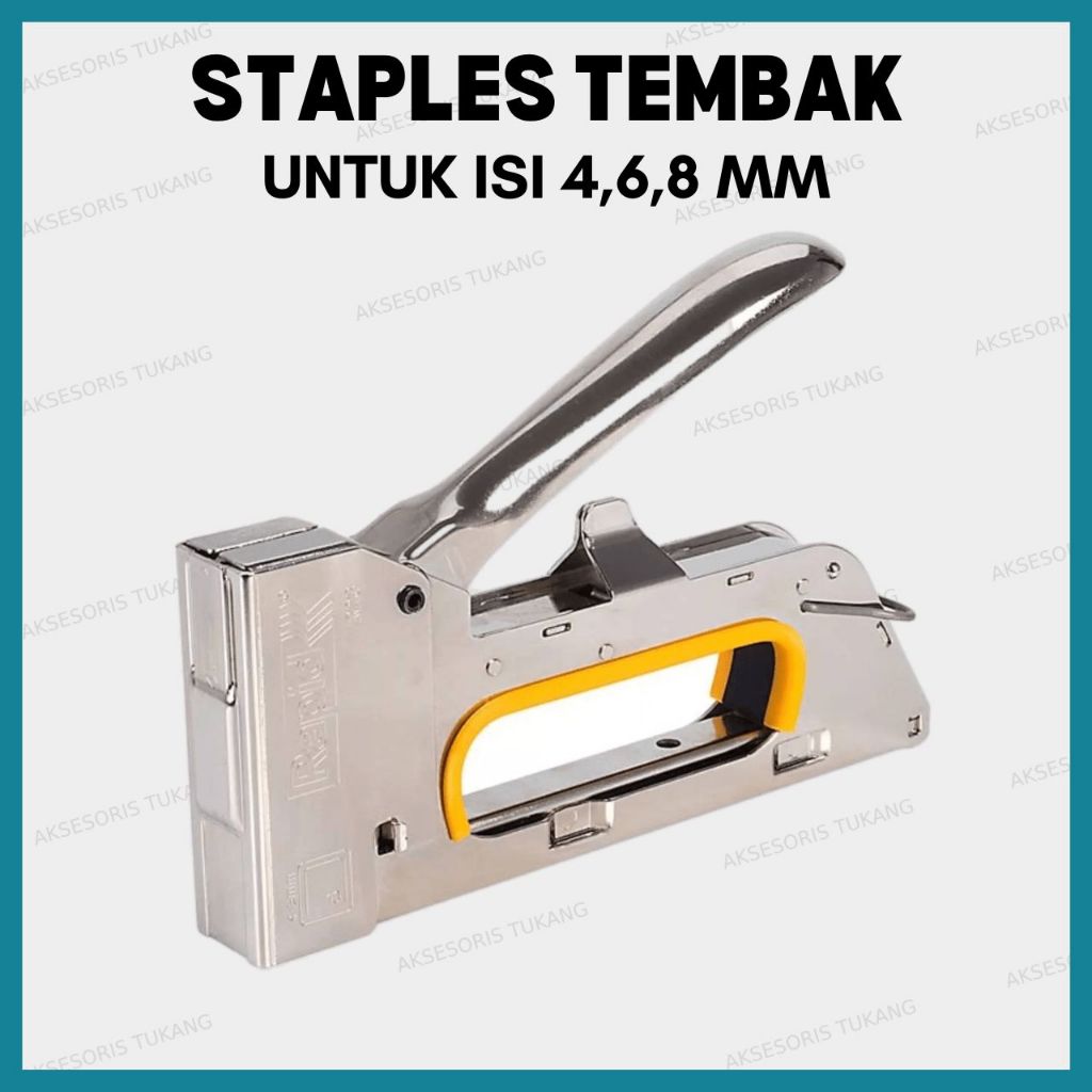 Jual Staples Tembak Steples Gun Tacker Stapler Staple Hekter Jok Sofa ...