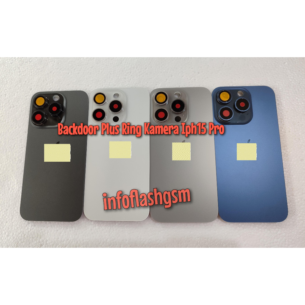 Jual Backdoor Back Case Cover Plus Ring Kamera Ip Iph 15 Pro | Shopee ...