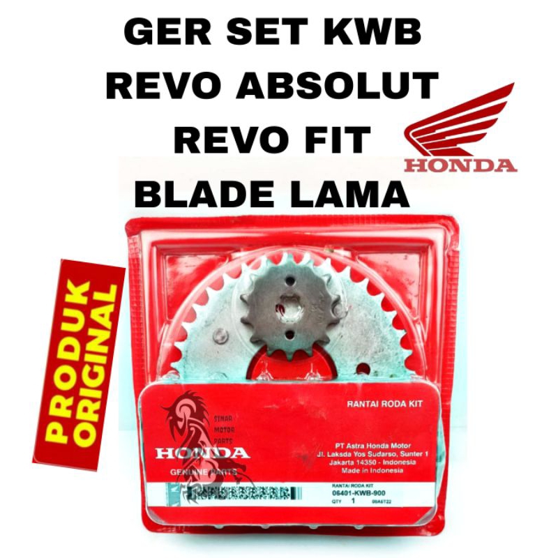 Jual GEAR SET ORIGINAL BLADE LAMA, REVO ABSOLUTE, REVO FIT, KWB HONDA ASLI | Shopee Indonesia