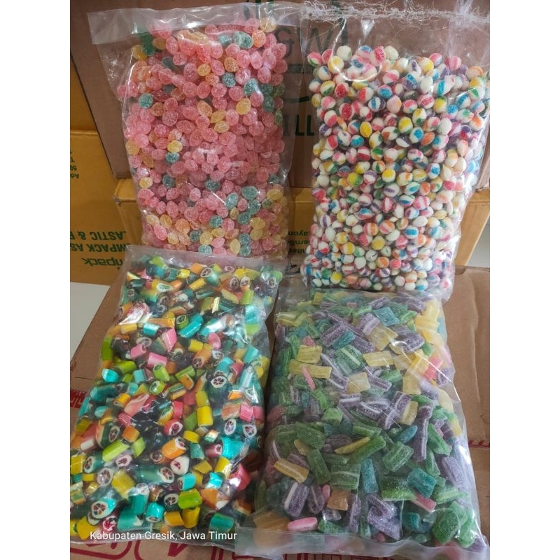 Jual PERMEN WARNA VIRAL / CANDY MIX KILOAN / PERMEN 1KG | Shopee Indonesia