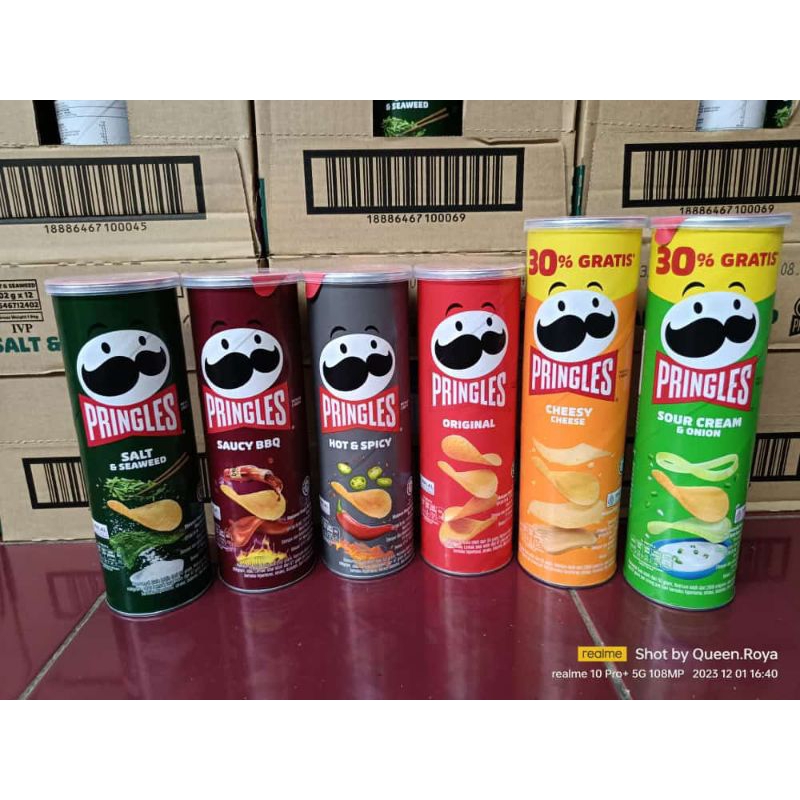 Jual KARTONAN Pringles 102gr | Shopee Indonesia
