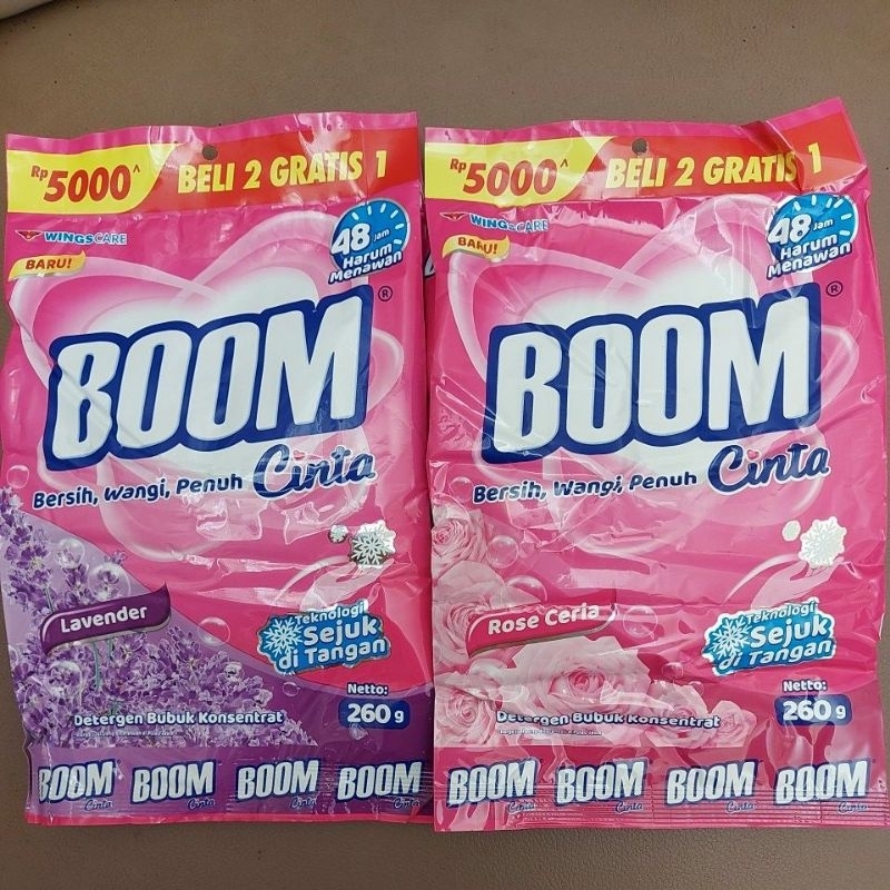 Jual Boom Cinta Beli 2 Gratis 1 260gr Deterjen Bubuk | Shopee Indonesia