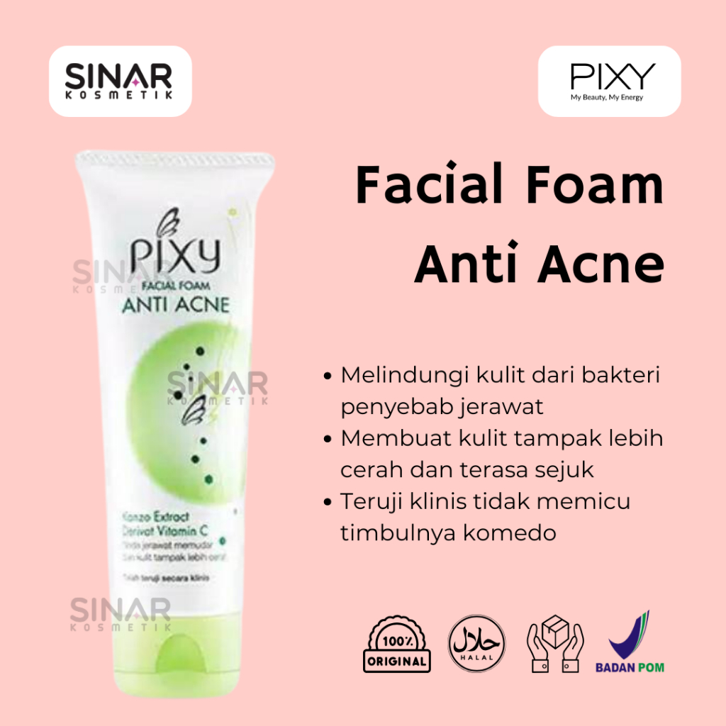 Jual Pixy Facial Foam Anti Acne | Shopee Indonesia