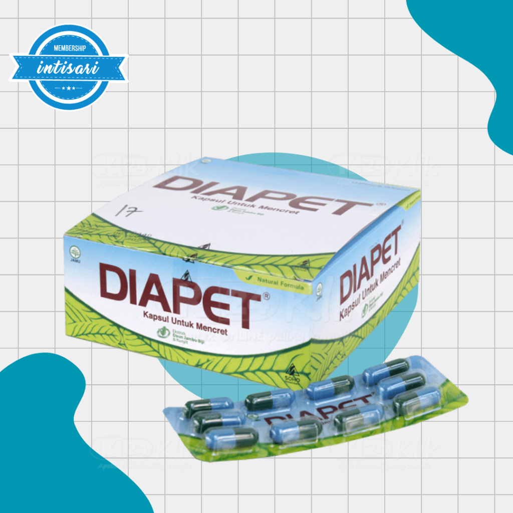 Jual Diapet Kapsul - Obat Mencret Diare ( LEMBAR ) | Shopee Indonesia