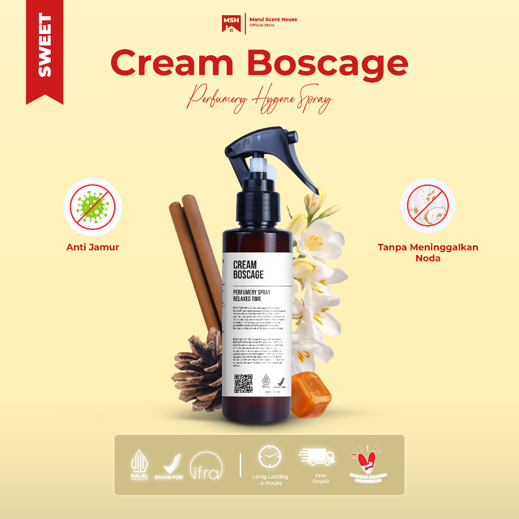 Jual Cream Boscage Perfumery Spray Relaxed Time 150ml - Pengharum ...