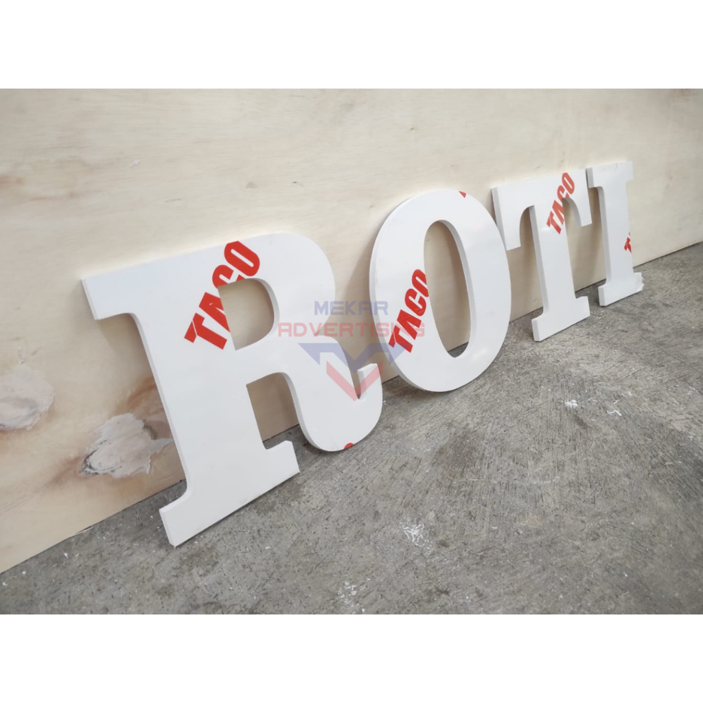 Jual HURUF TIMBUL PVC 15-30CM TEBAL 12MM | Shopee Indonesia