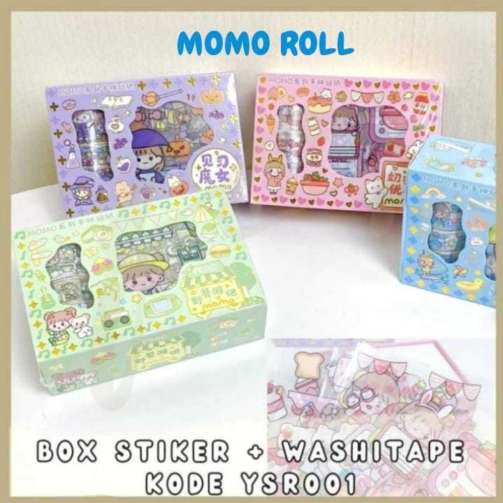 Jual Stiker momo Super Stiker 2D 100 Lembar Sticker Momo Kartun Korea ...