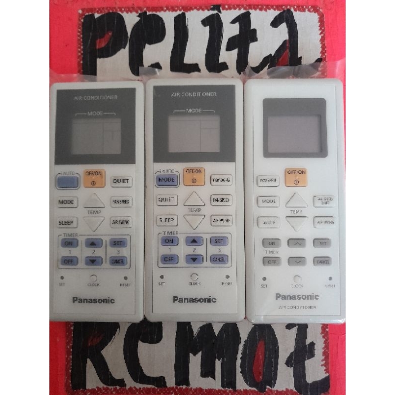 Jual REMOTE AC PANASONIC R32 INVERTER ORIGINAL TERLENGKAP | Shopee ...