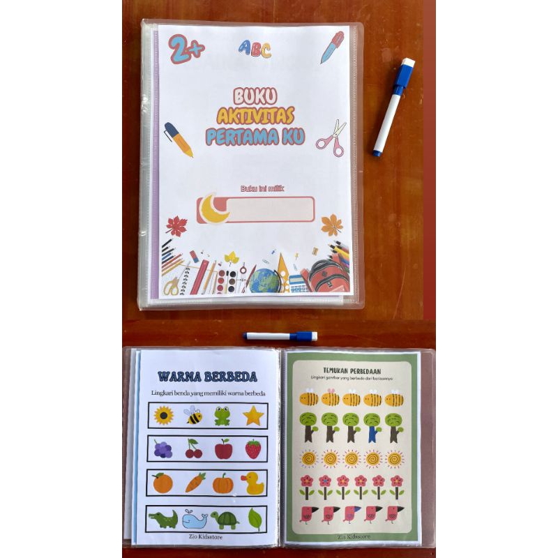 Jual (WORKSHEET) BUKU AKTIVITAS ANAK 2-5 TAHUN WIPE & CLEAN A4 40 ...