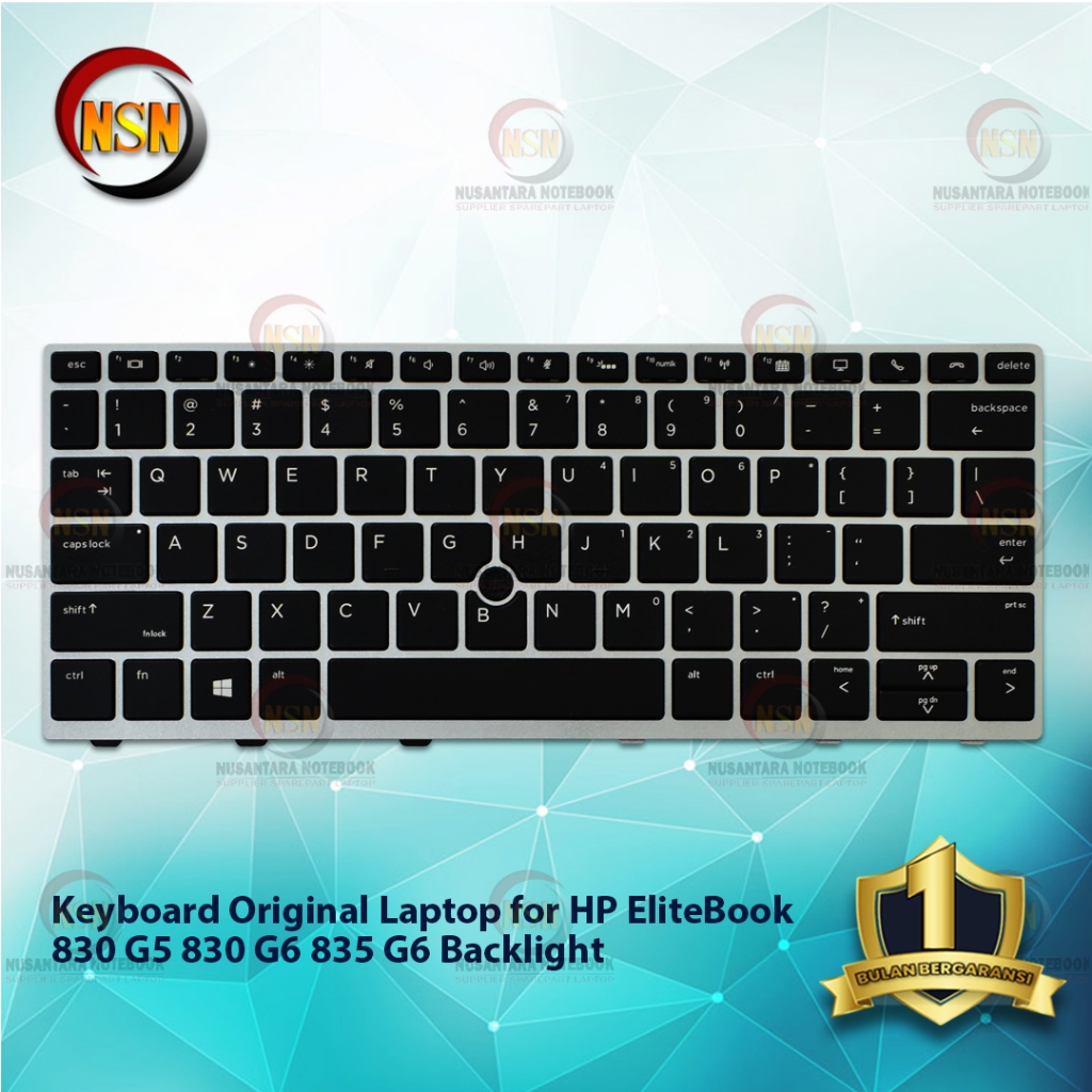 Jual Keyboard Original Laptop HP EliteBook 830 G5 830 G6 835 Backlight ...