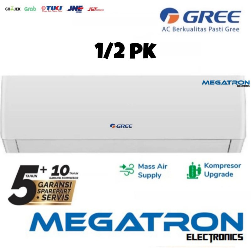Jual AC Gree 05 MOO5 Series 1/2pk Garansi Kompresor 10tahun | Shopee ...