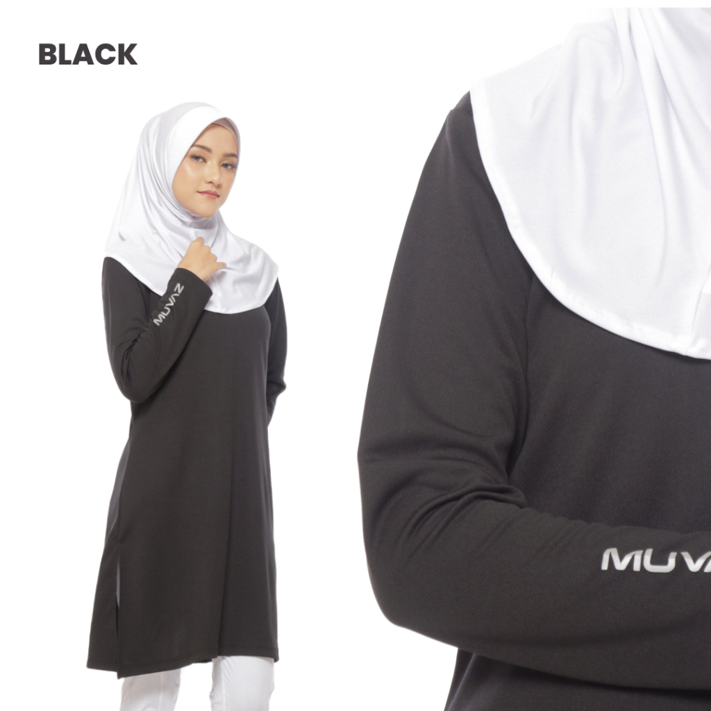 Jual Muvaz Kirana Jersey- Kaos Olahraga Muslimah Tunik | Shopee Indonesia