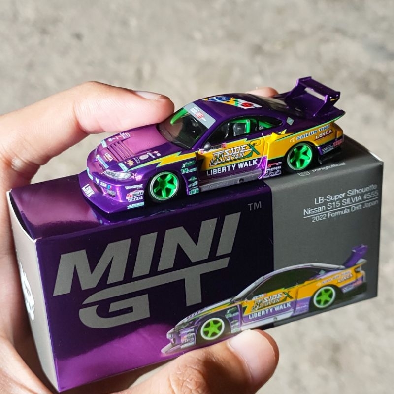 Jual MINI GT 576 LB Super Silhouette Nissan S15 Silvia #555 2022 ...