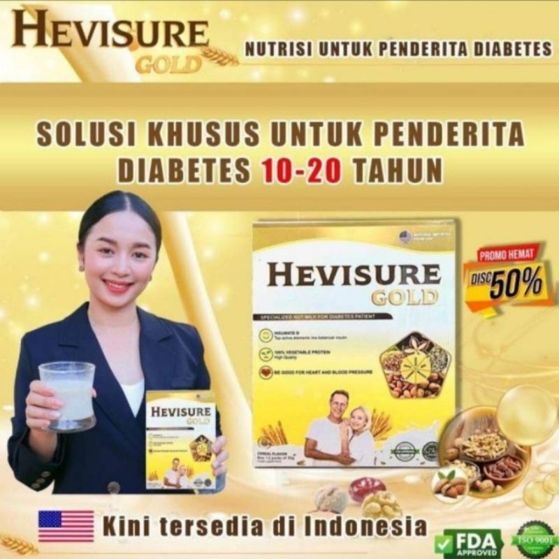 Jual HEVISURE GOLD PAKET 4 BOK MILK SUSU OBAT DIABETES KENCING MANIS ...