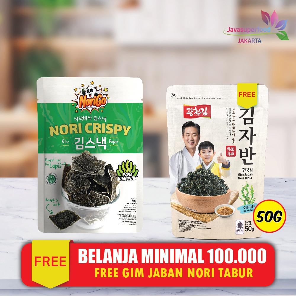 Jual Nori Crispy Seaweed Snack / Seaweed Crisps Snack (NORIGO) Korean ...