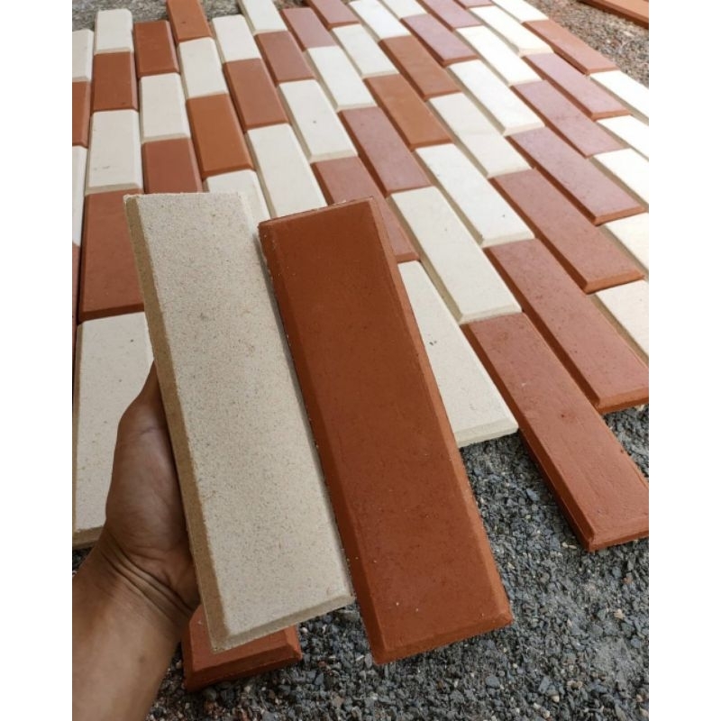 Jual bata tempel, bata homogen, bata expose tempel, bata merah | Shopee ...