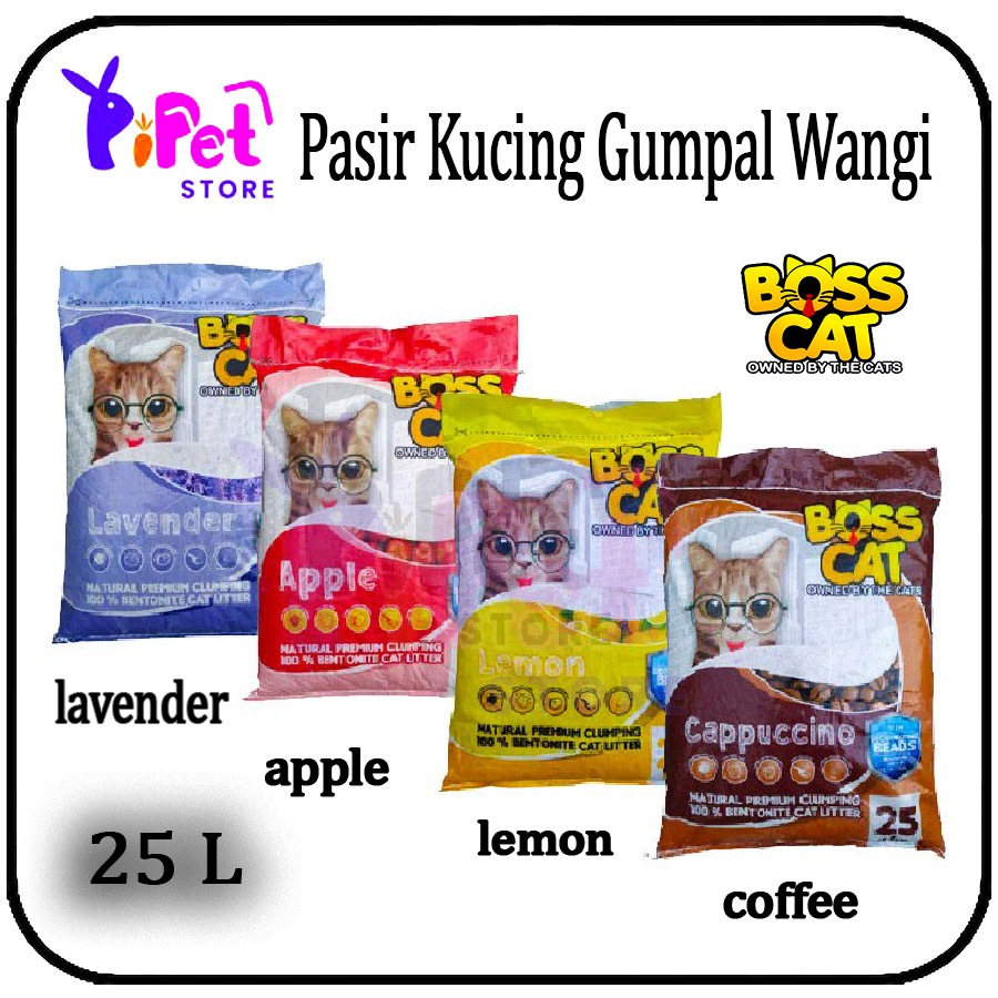 Jual Pasir Kucing BOSS CAT 25 Ltr Pasir Wangi Kucing Bentonite Bosscat ...