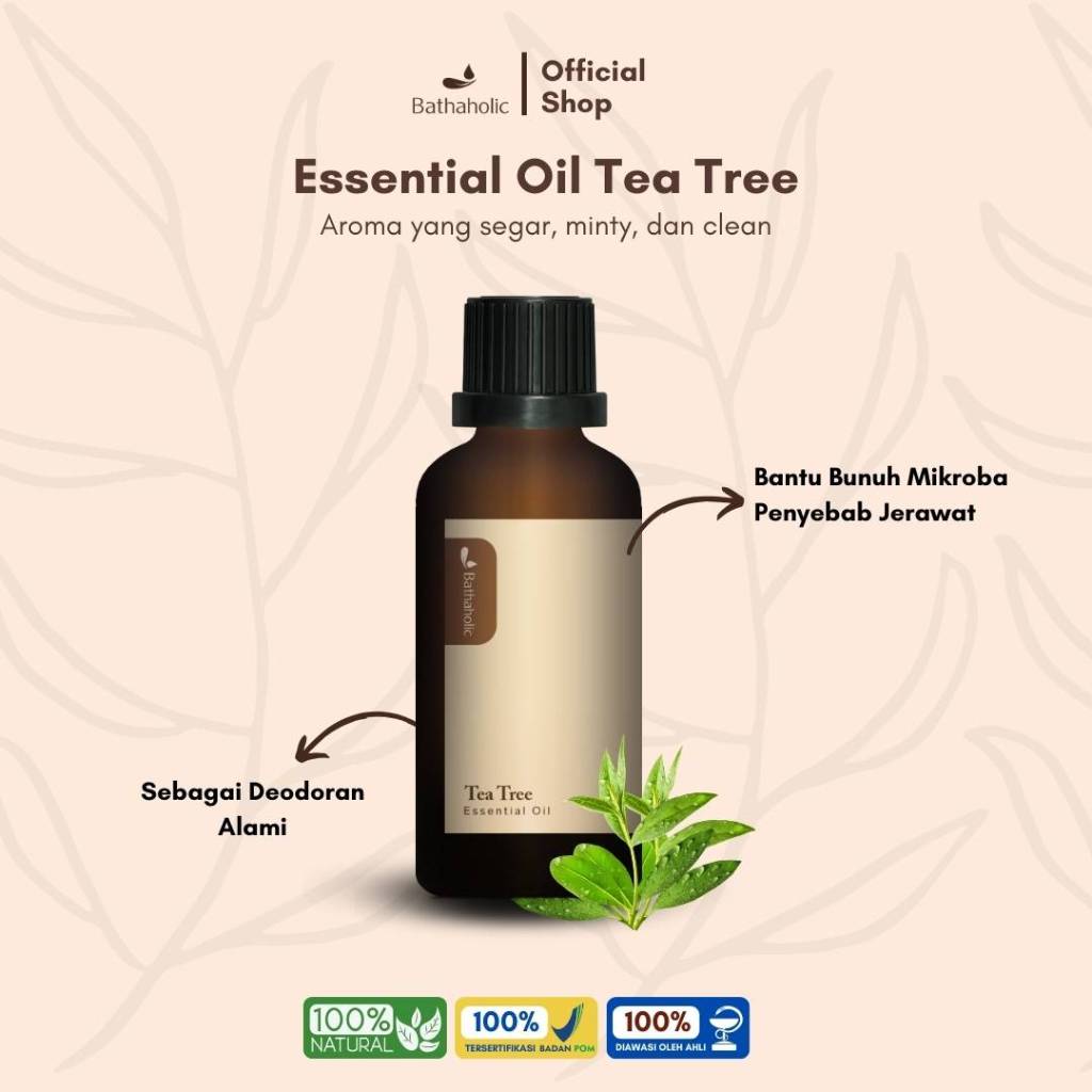 Jual Bathaholic - Tea Tree 50ml Pure Essential Oil / Minyak ...