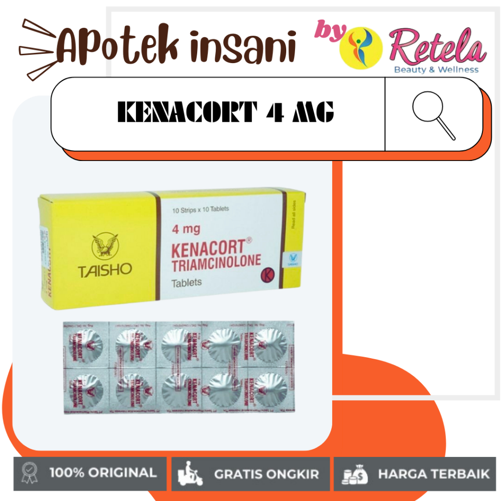 Jual KENACORT 4MG 1 STRIP 10 TABLET | Shopee Indonesia