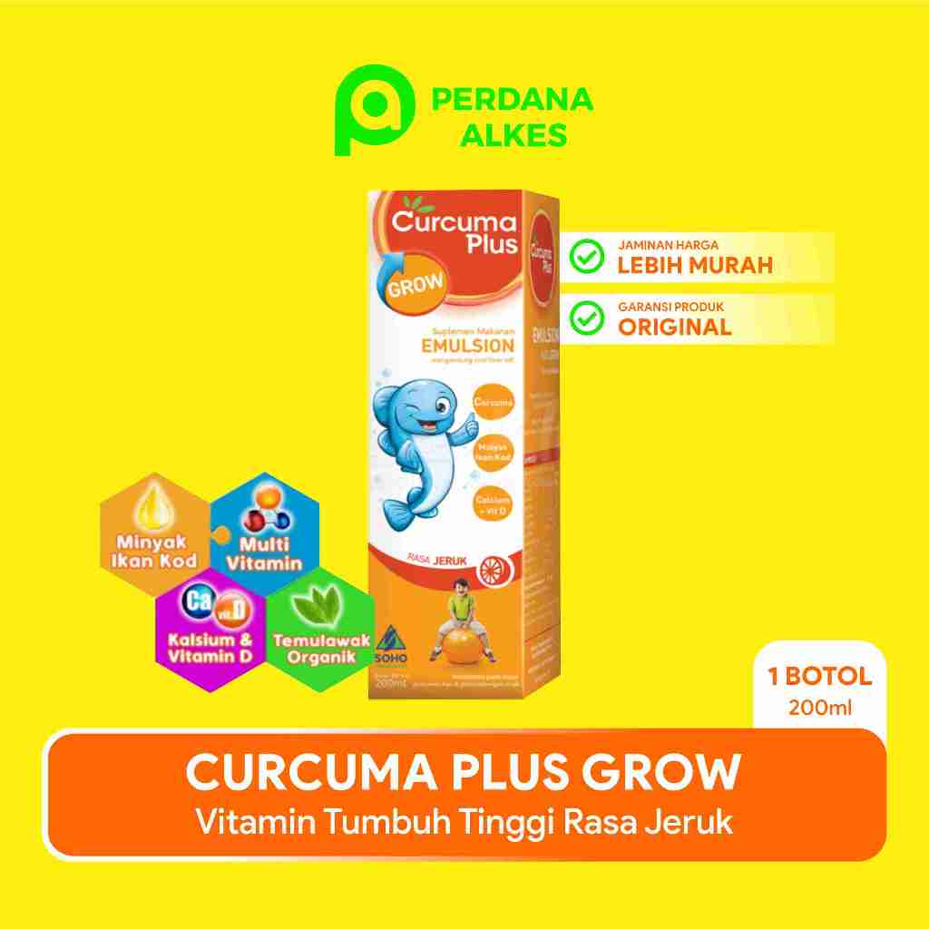 Jual Curcuma Plus Grow Emulsion 200ml Suplemen dan Vitamin Anak Untuk ...