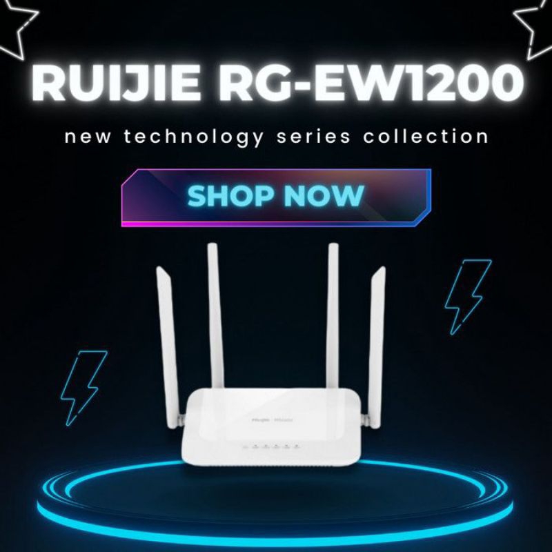 Jual RUIJIE REYEE RG-EW1200 1200M Dual-band Wireless Router AC MU-MIMO ...