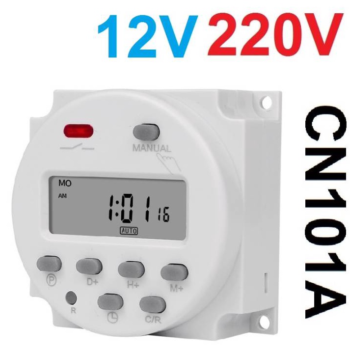 Jual Timer Switch Digital Time Delay Relay 12V 22V CN11A Untuk Lampu Digital Timer Programmable ...