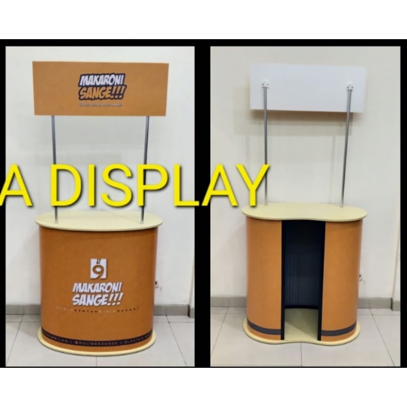 Jual EVENT DESK TANPA CETAK MEJA PROMOSI Poly Counter OVAL / Easy ...